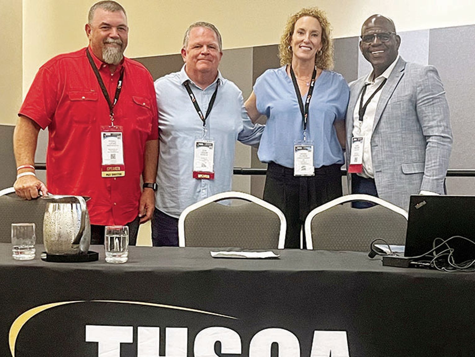 Boerne ISD AD Leech on panel discussion at THSCA convention