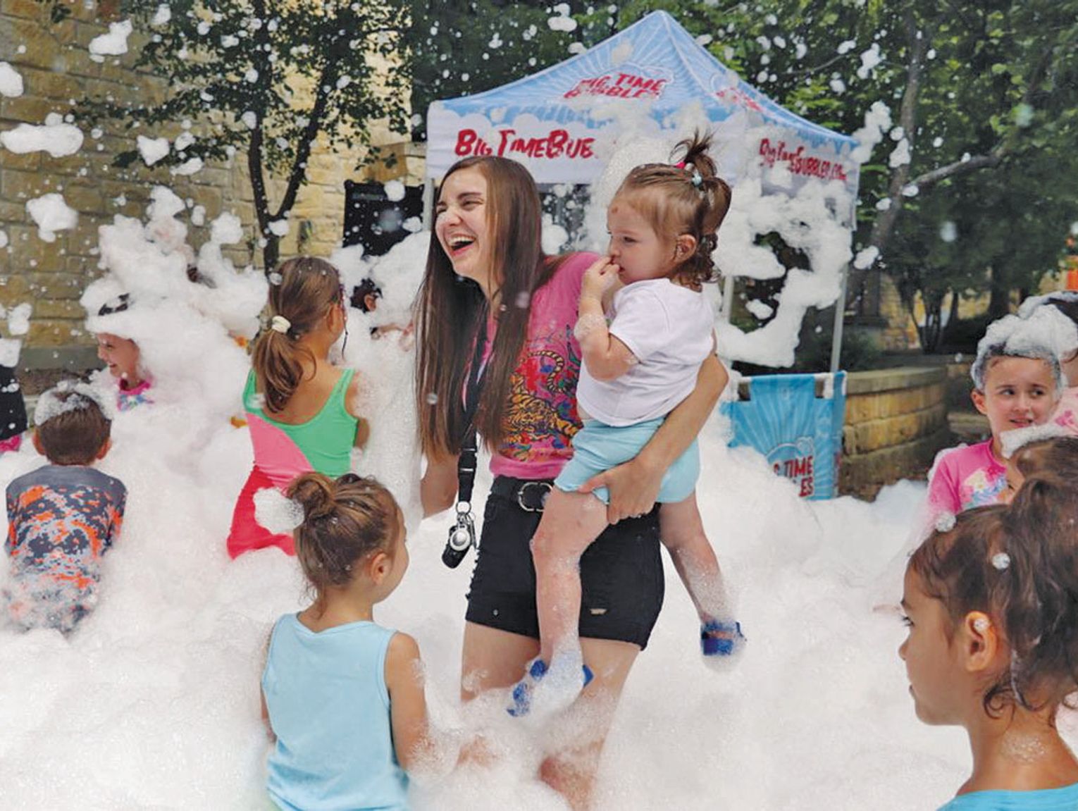 Bubbles and laughter