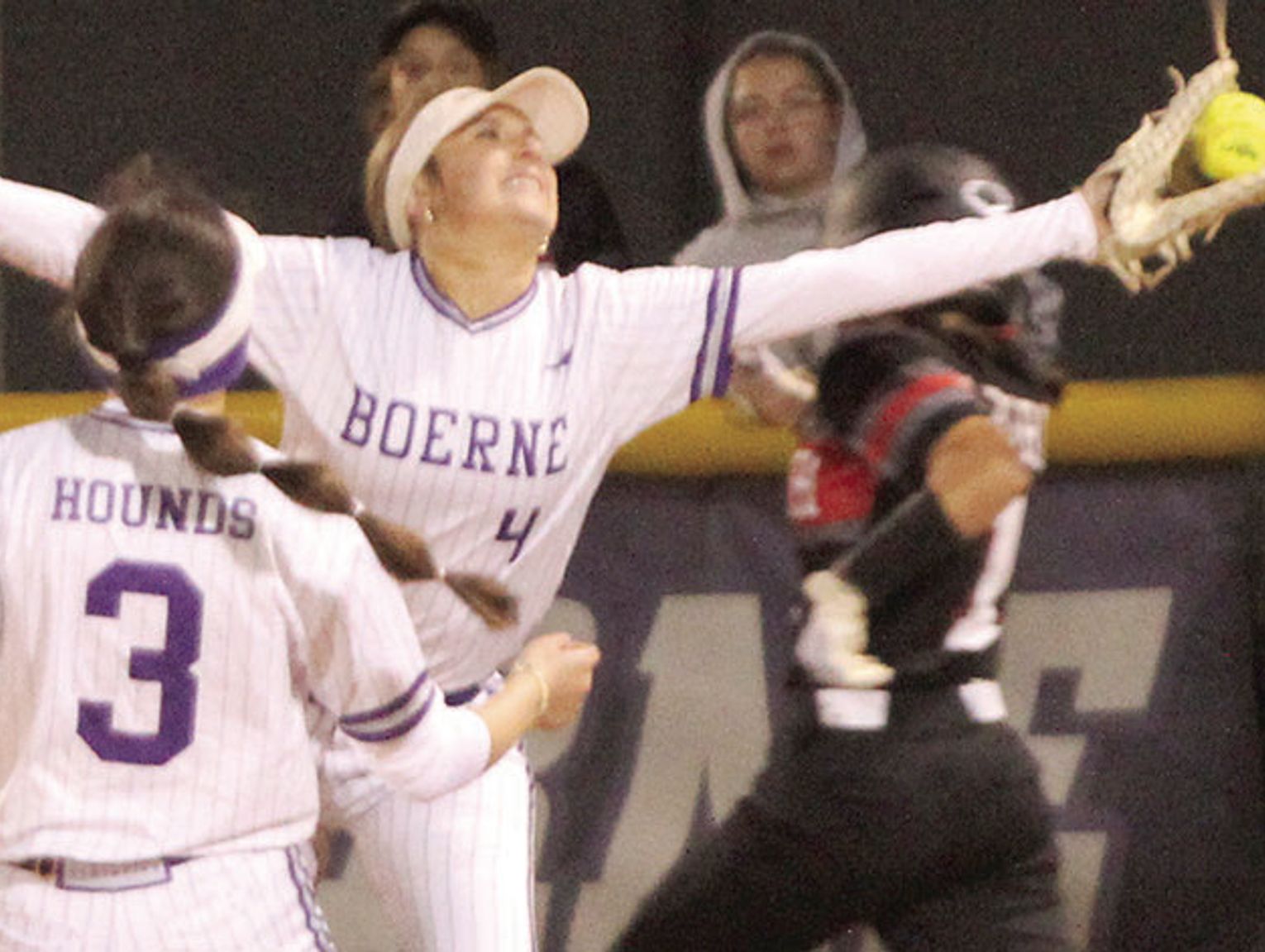 Lady Hounds win softball opener, Chargers tripped up by Patriots