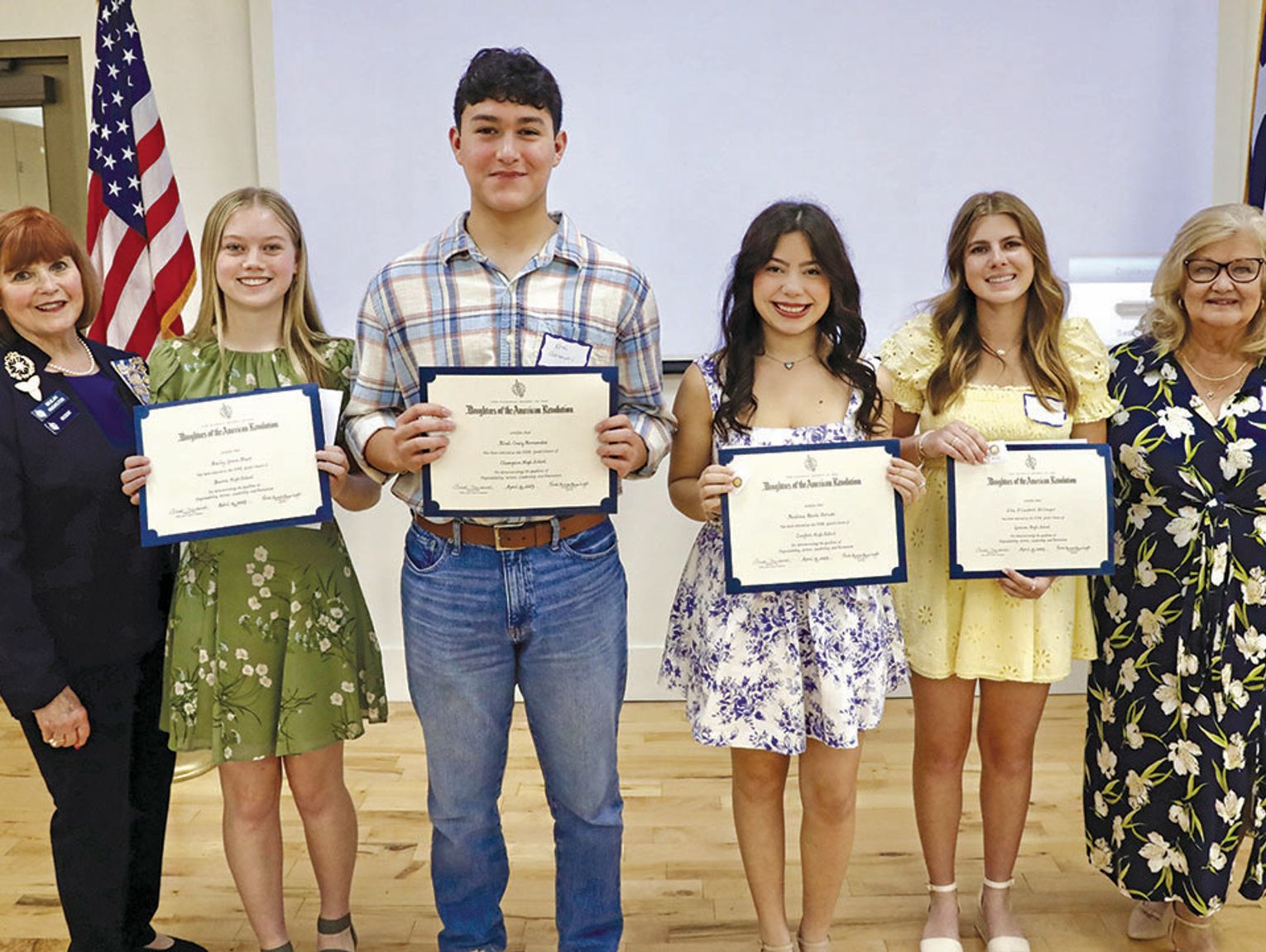Local DAR honors Kendall ‘Good Citizen’ students