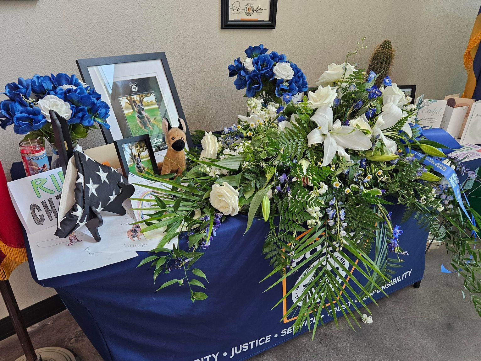 Police honor funeral being organized for fallen K-9 Chico