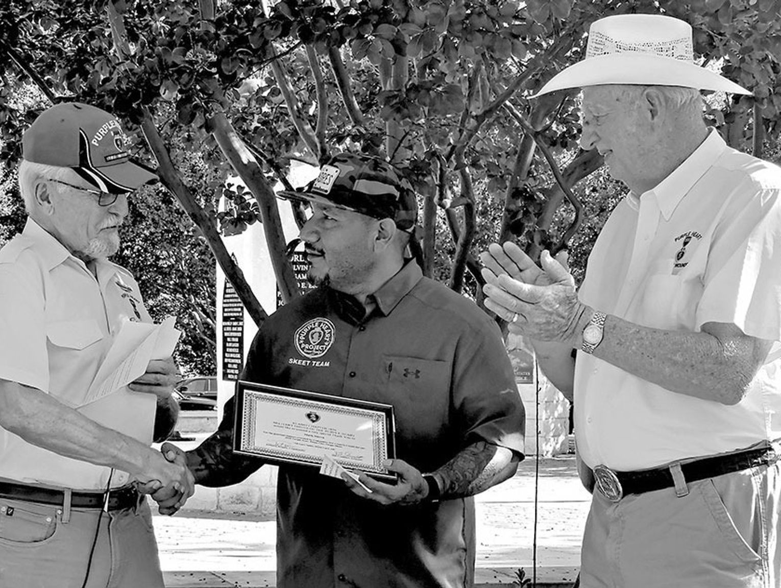 Purple Heart Monument dedication ceremony