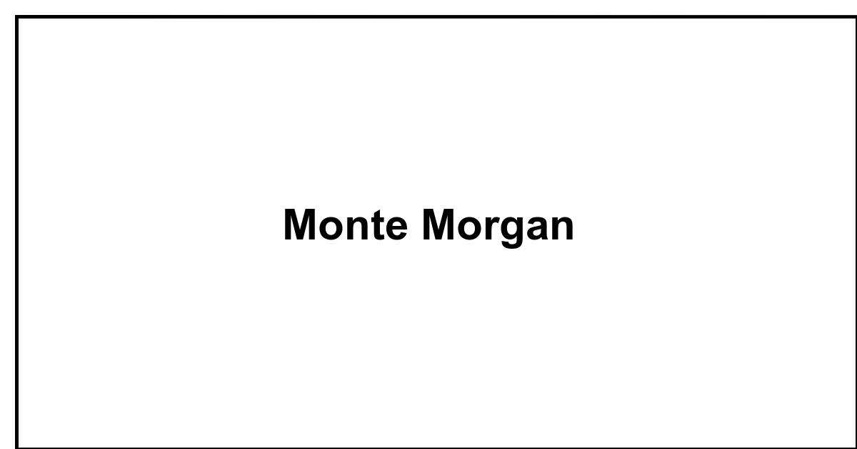 Obituary: Monte Morgan