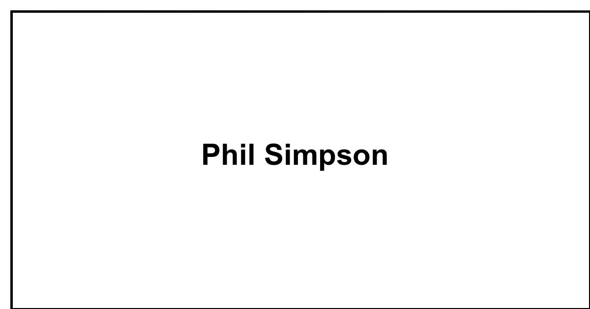 Obituary: Phil Simpson